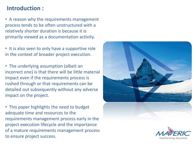 Importance of early project requirements definition | PPT