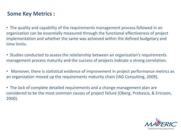 Importance of early project requirements definition | PPT