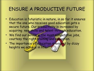 Importance of education | PPT