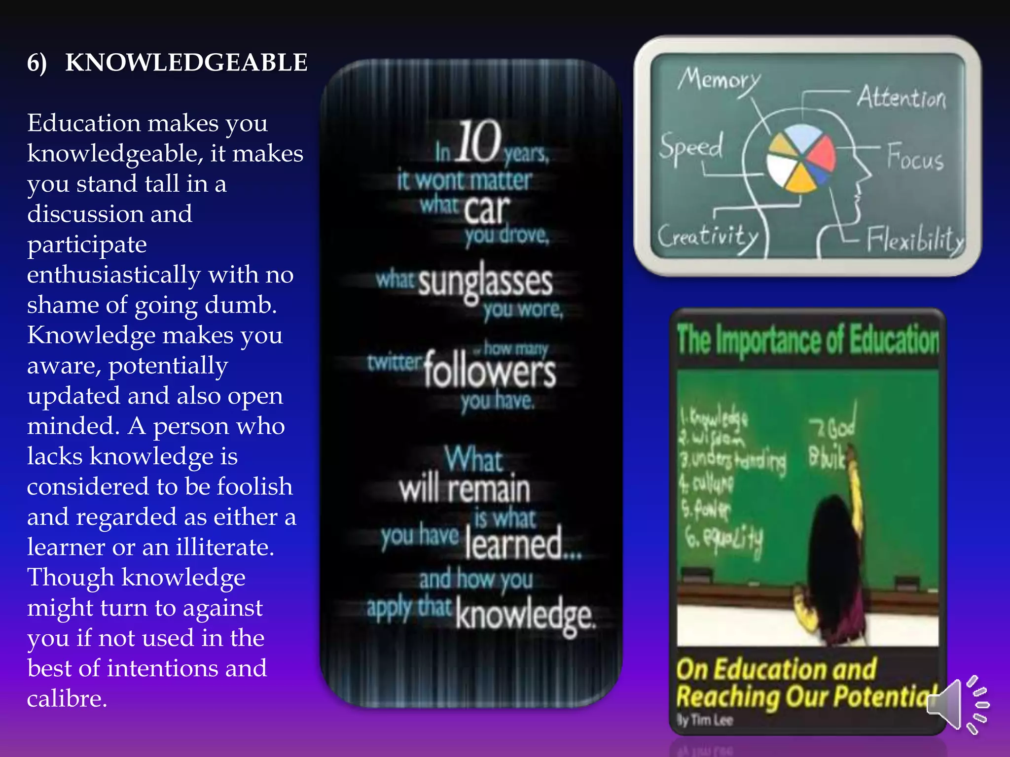 Importance of education | PPTX