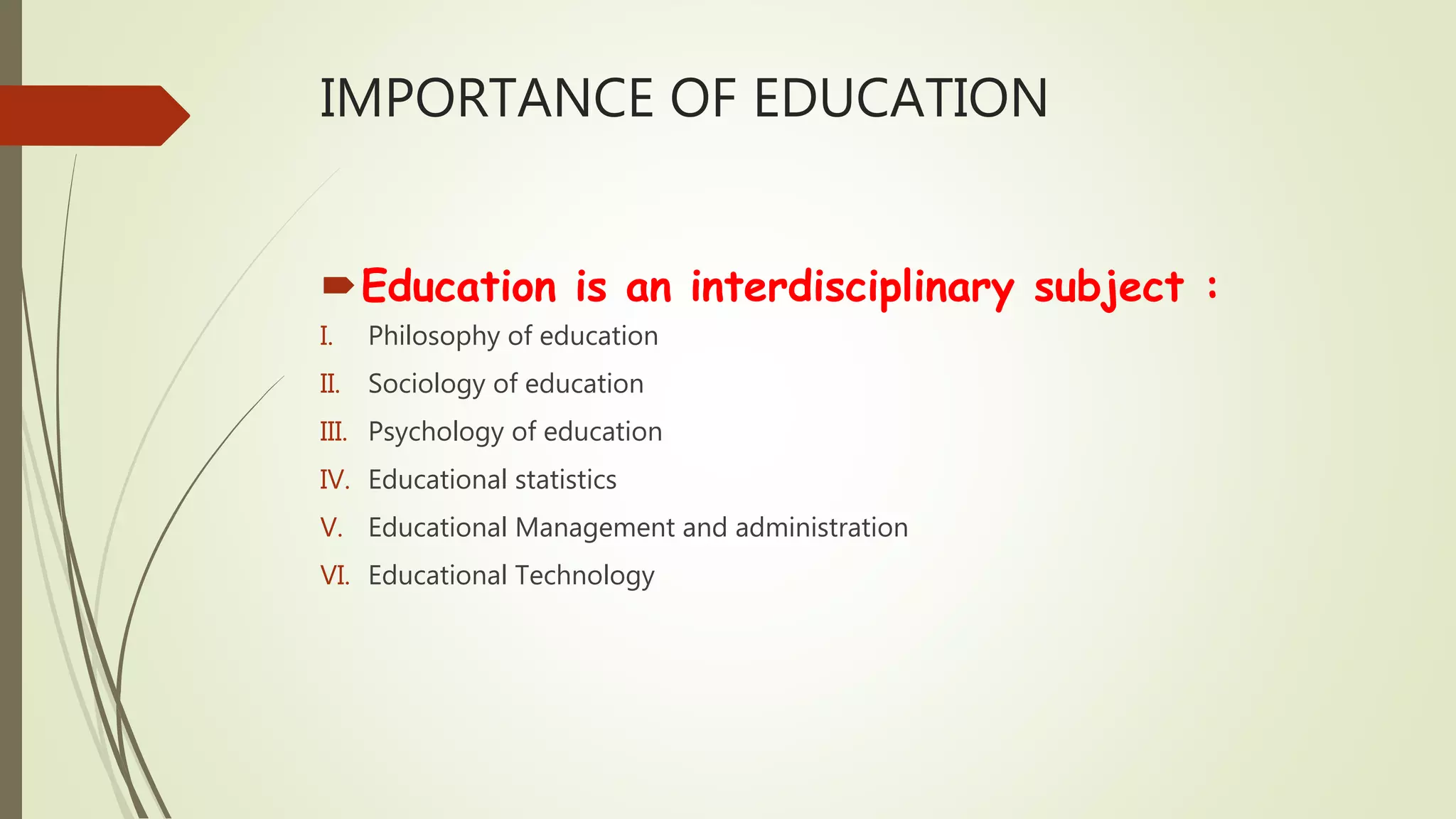 Importance of education | PPTX
