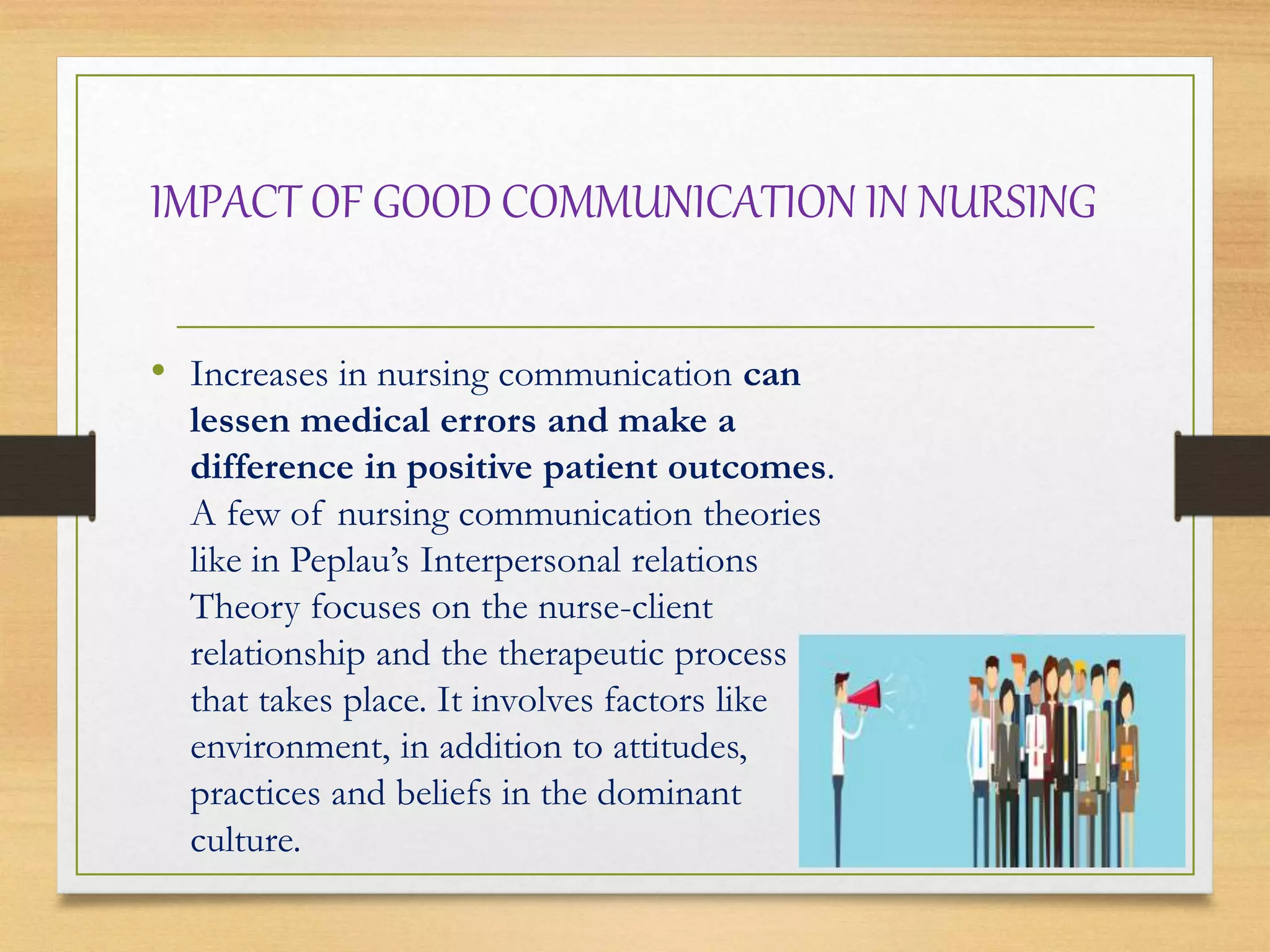 Importance of Effective Communication in Nursing | PPTX