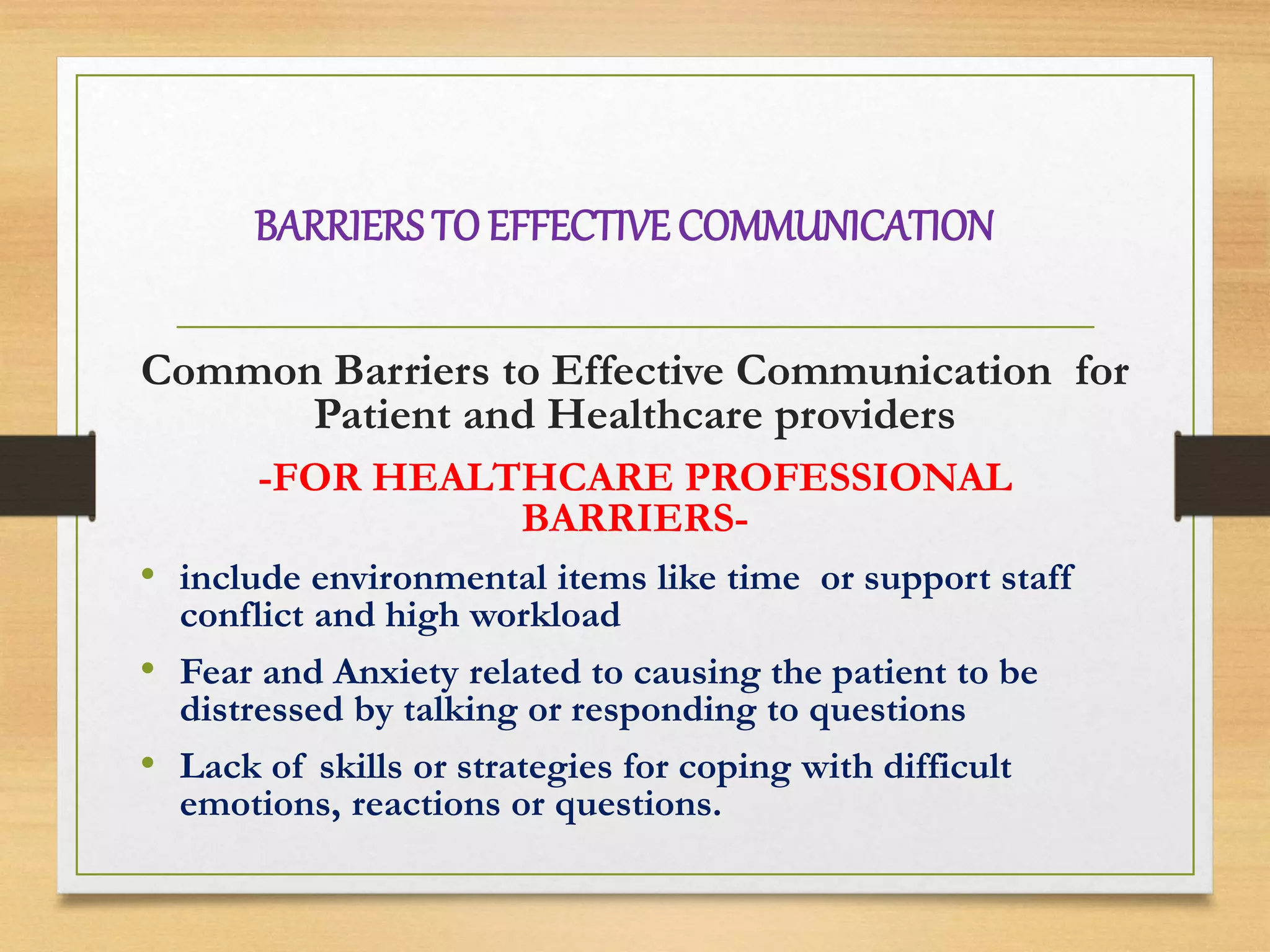 Importance of Effective Communication in Nursing | PPTX