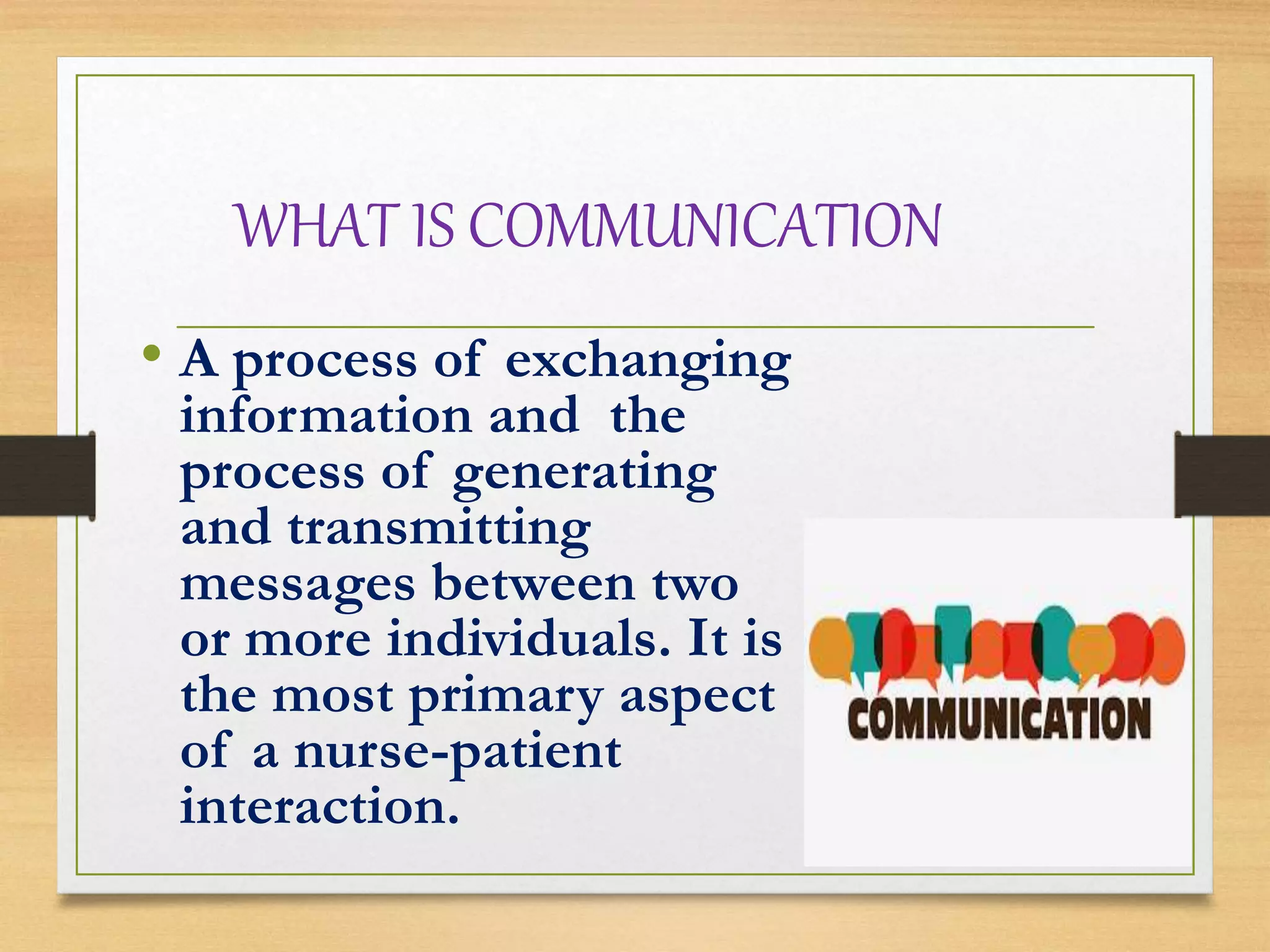 Importance of Effective Communication in Nursing | PPTX