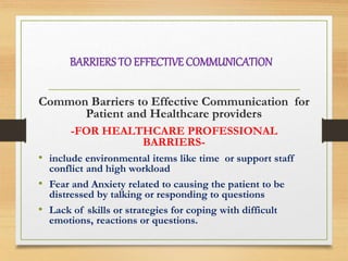 Importance of Effective Communication in Nursing | PPTX