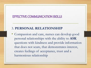 Importance of Effective Communication in Nursing | PPTX