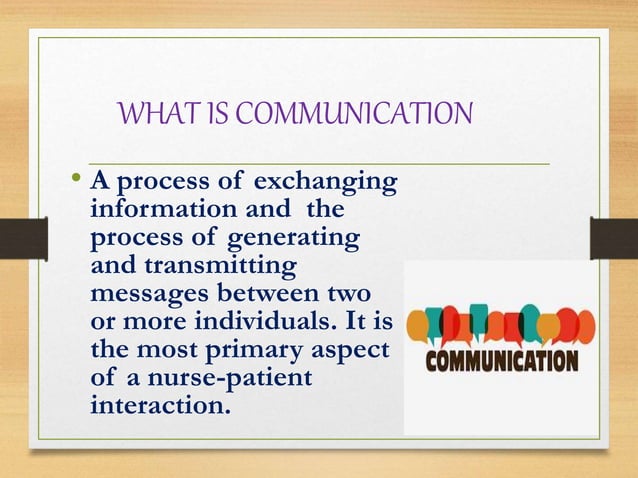 Importance of Effective Communication in Nursing | PPTX