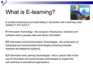 Importance of e learning | PPT | Internet | Computing