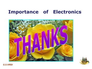 Importance of electronics | PPT