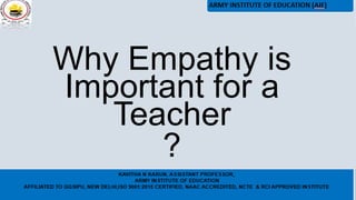 Importance of empathy for teachers | PPTX