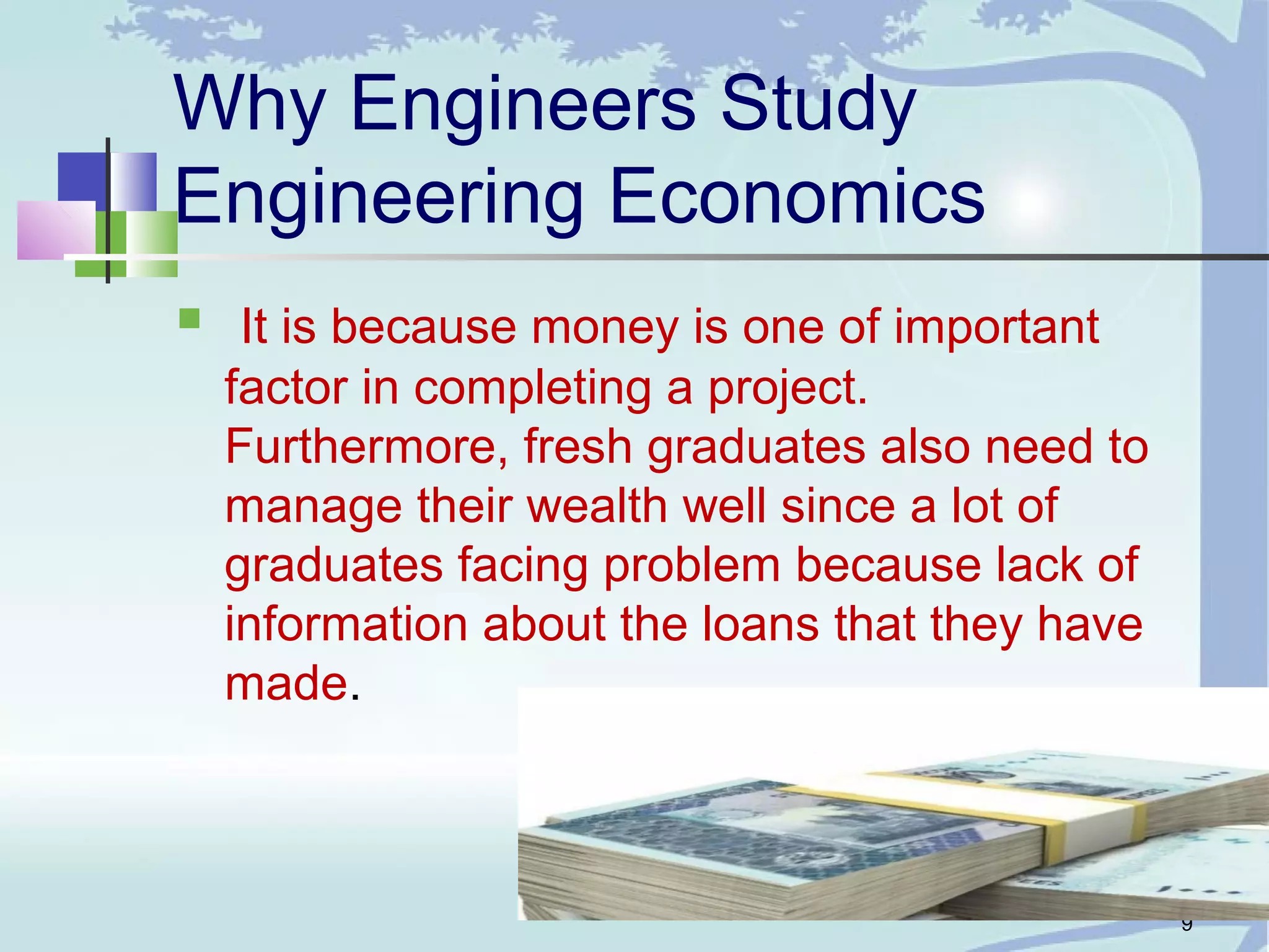 Importance of engineering economics | PPT