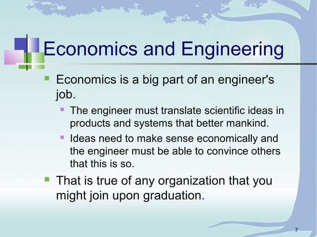 Importance of engineering economics | PPT