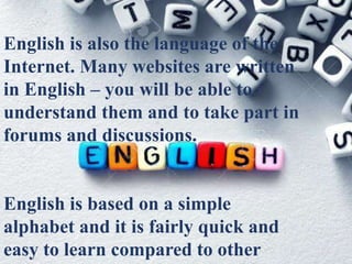 Importance of english in today's world | PPTX