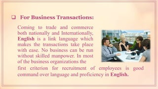 Importance of English | PPTX