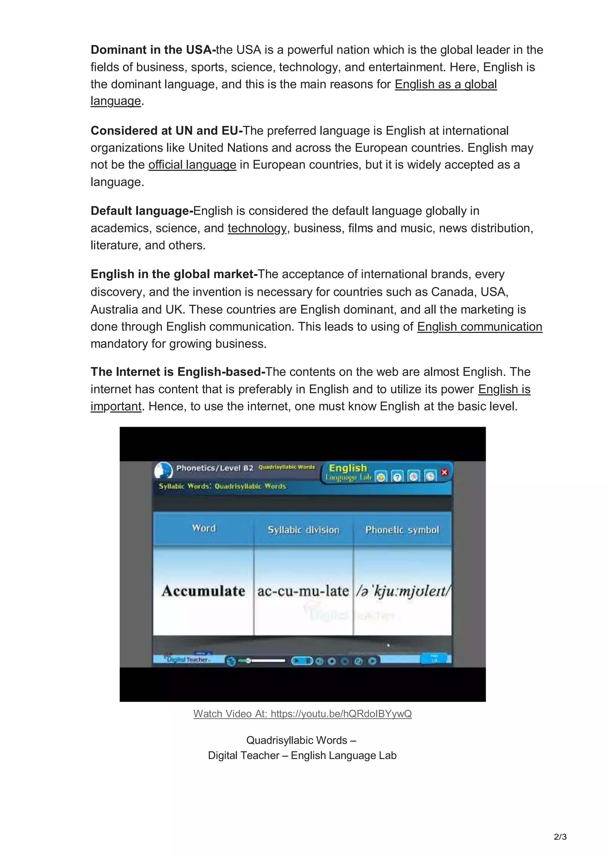 Importance of English as an International language.pdf