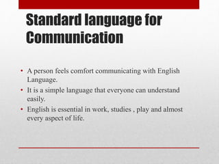Importance of English Language | PPTX