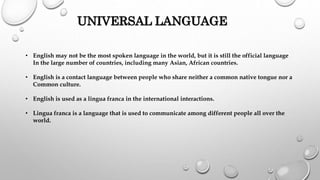Importance of English | PPTX