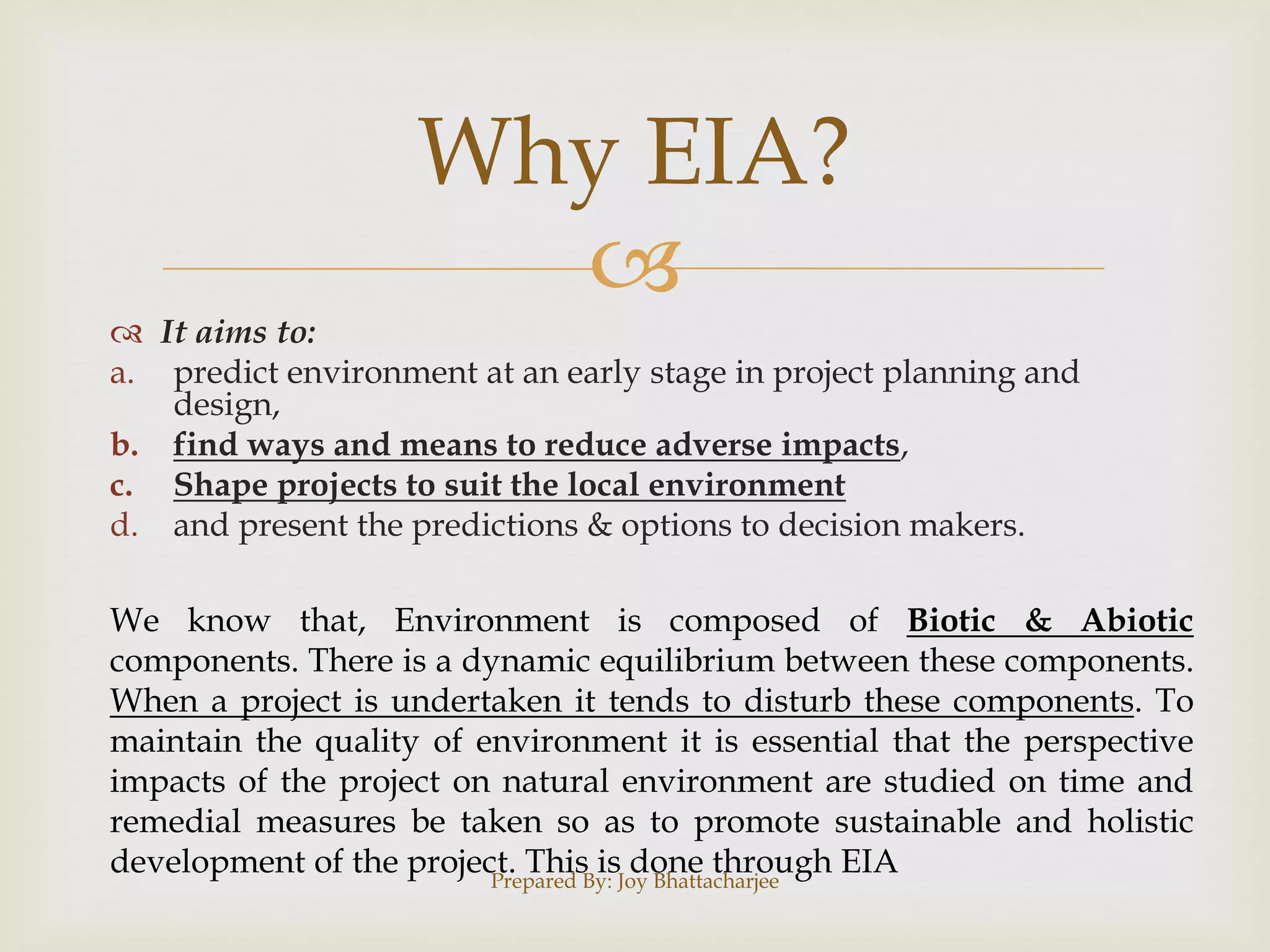 Environmental Impact Assessment (EIA) in Project Management | PDF