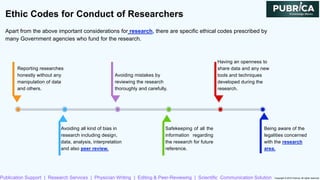 Importance of ethical codes and considerations in research of conduct ...