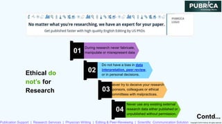 Importance of ethical codes and considerations in research of conduct ...