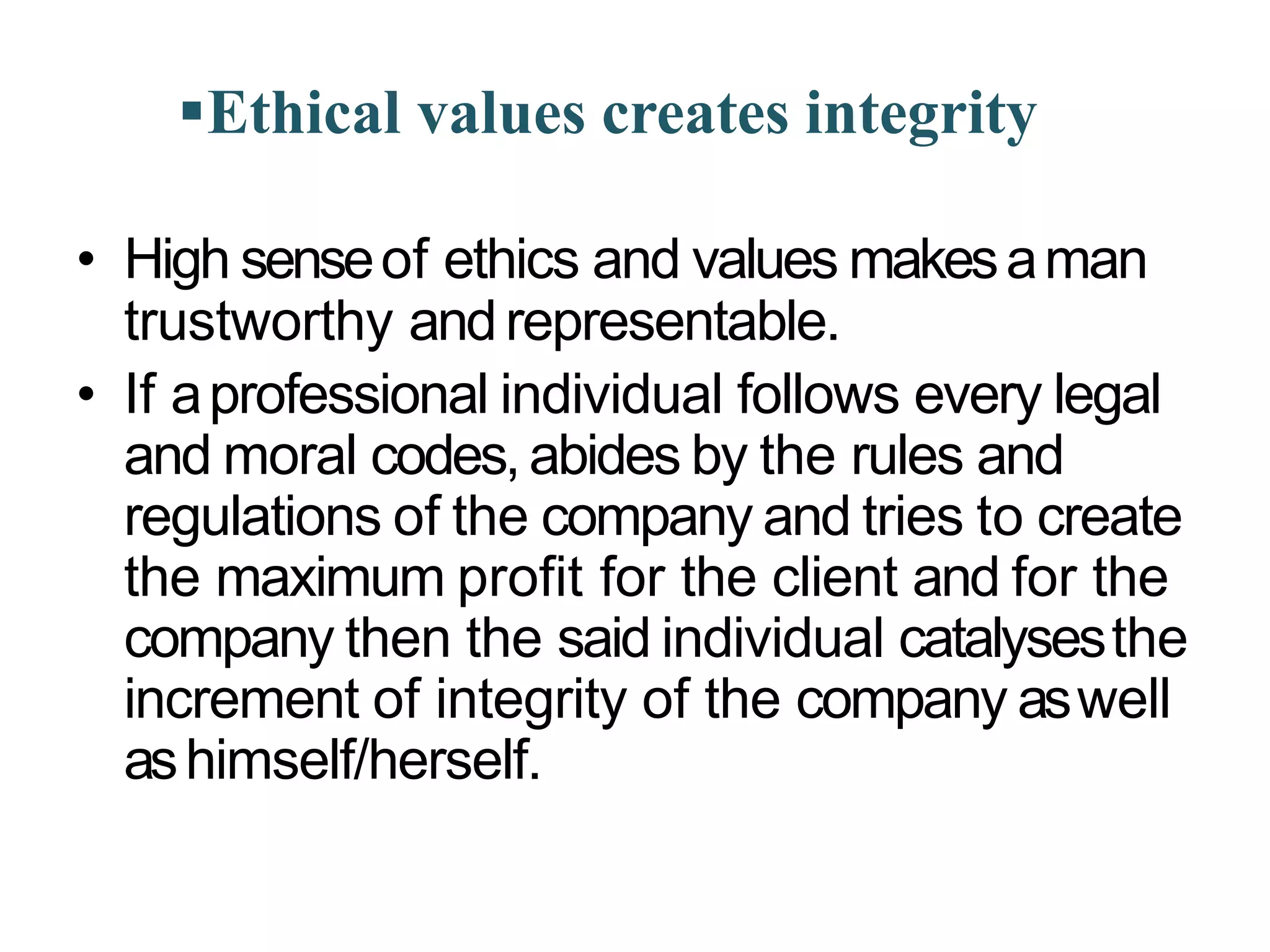 Importance of ethics | PPTX