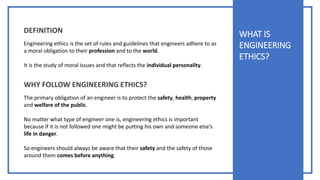 Importance of engineering ethics | PPTX