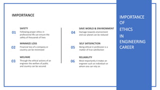 Importance of engineering ethics | PPTX