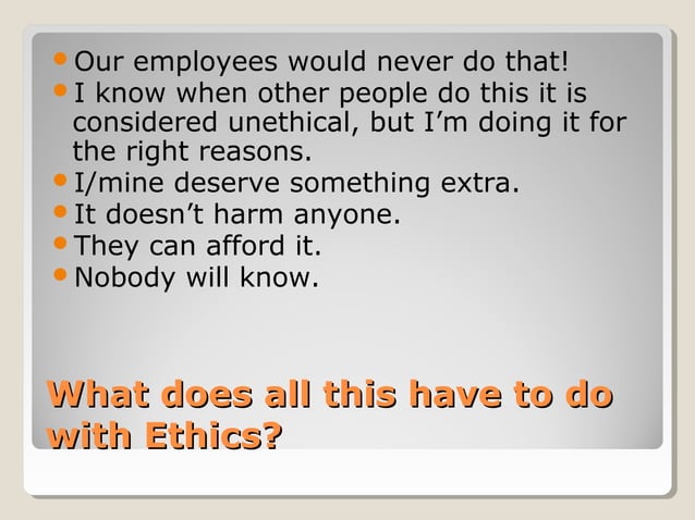 Importance of ethics in the workplace | PPT