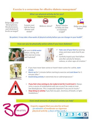 Importance of exercise in managing diabetes | PDF