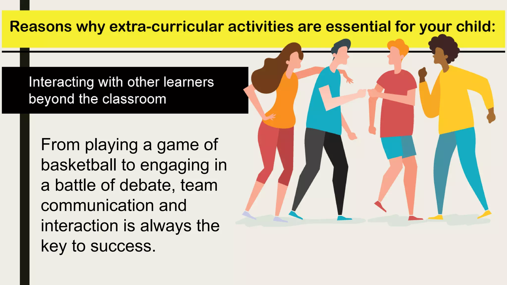 Importance of extra curricular activities | PPTX