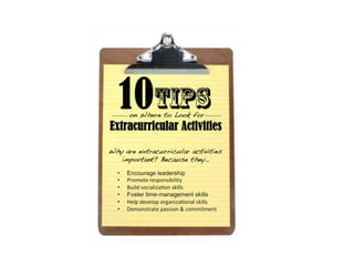 Importance of extra curricular activities | PPT