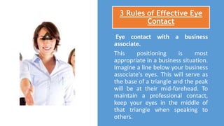 Importance of Eye Contact in Hospitality | PPTX