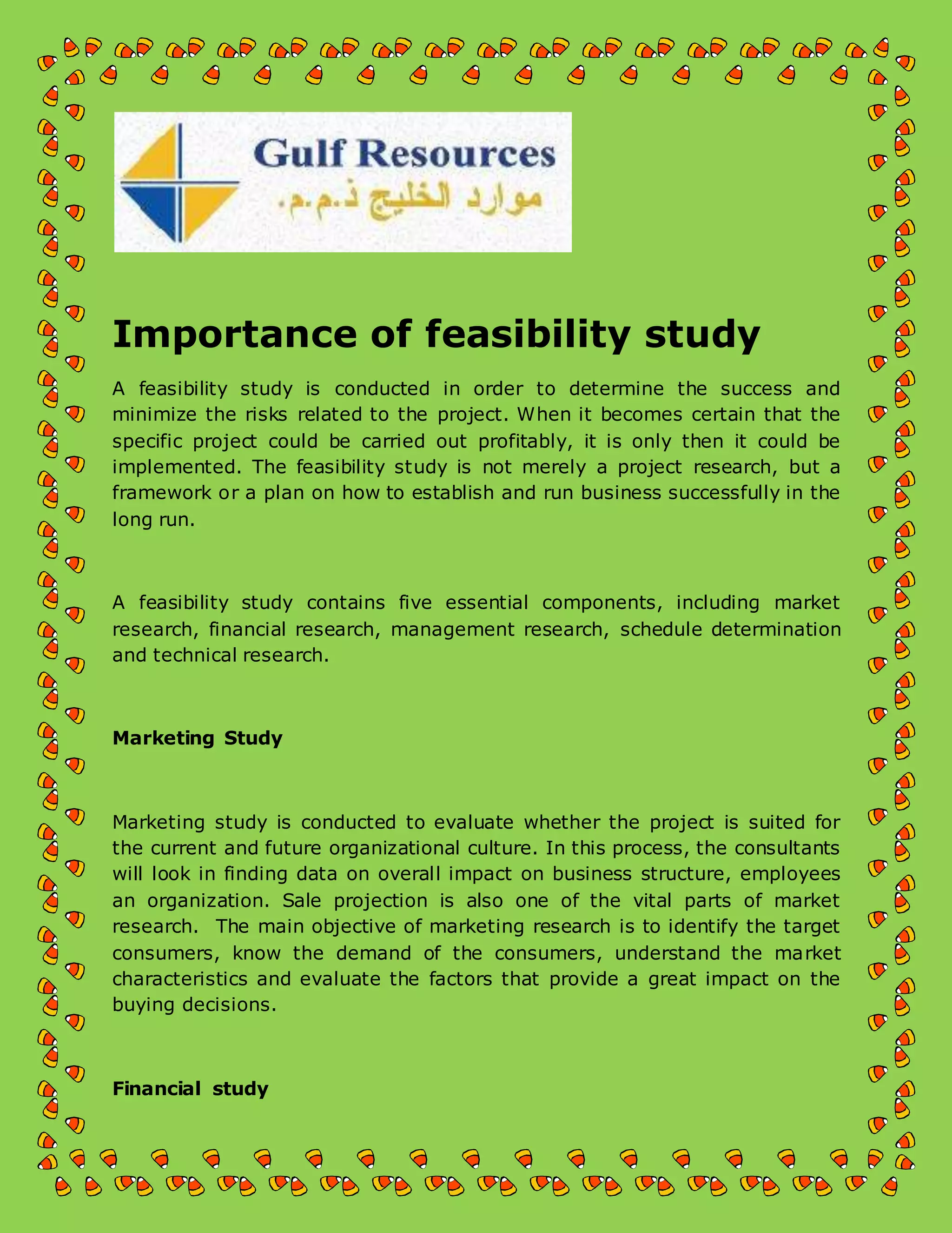 Importance of feasibility study | DOCX