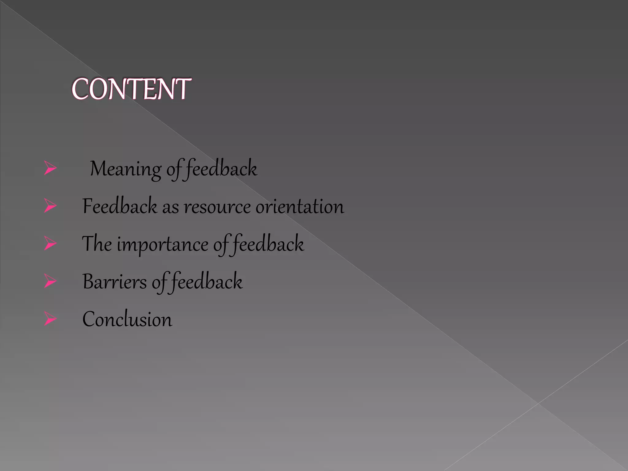 Importance of feedback | PPTX
