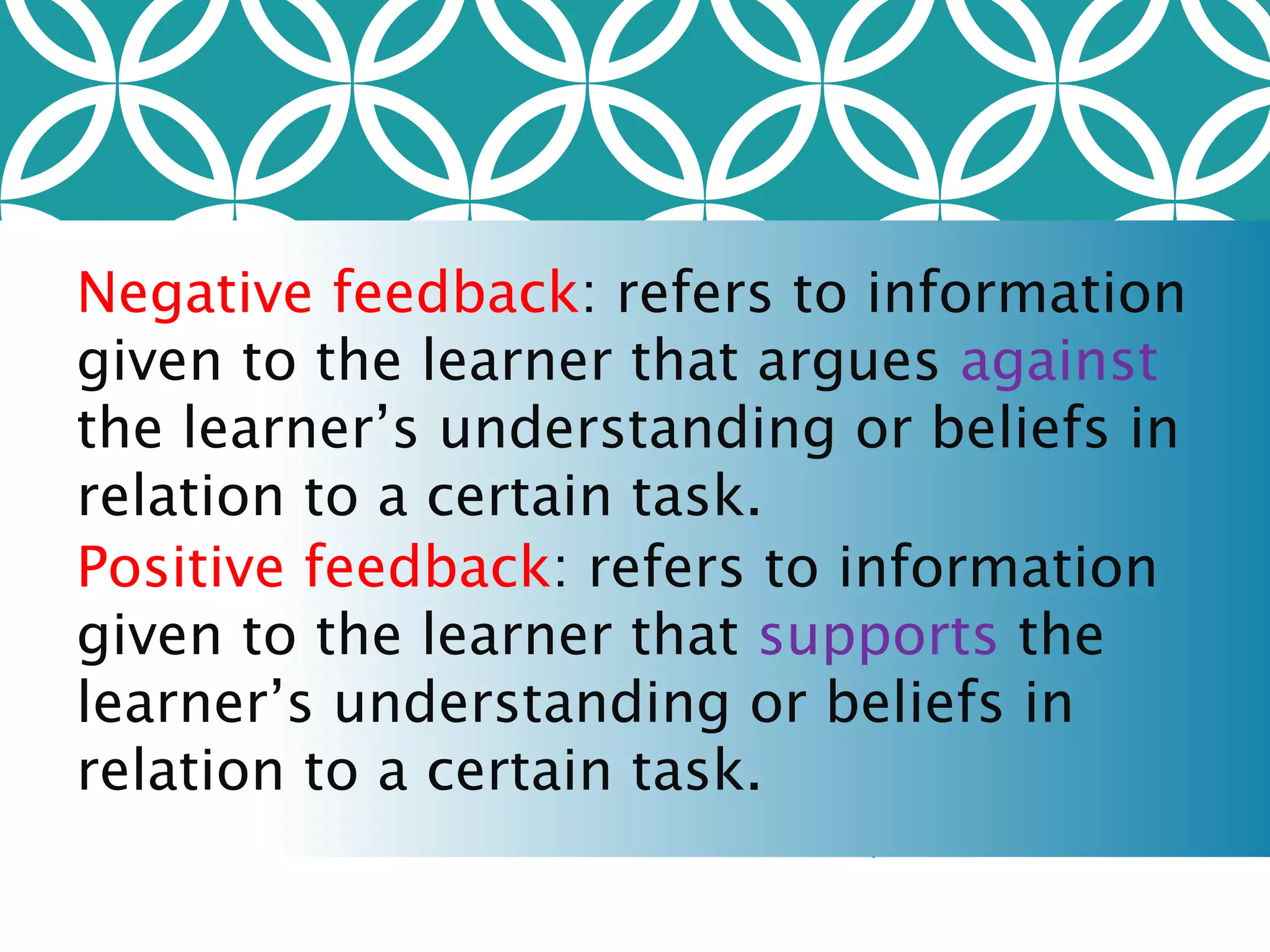 Importance of feedback in teaching and learning languages | PPSX