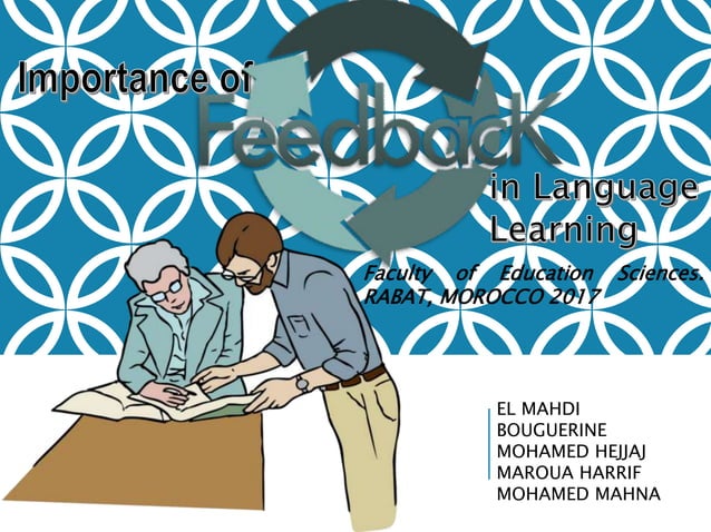 Importance of feedback in teaching and learning languages | PPSX
