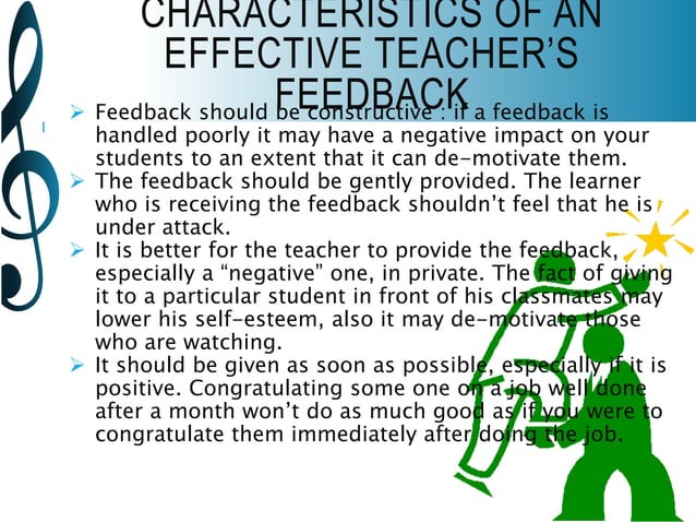 Importance of feedback in teaching and learning languages | PPSX