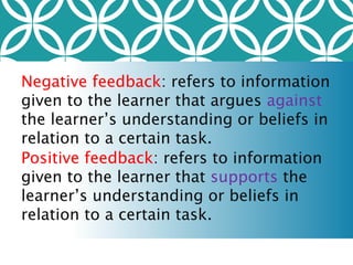 Importance of feedback in teaching and learning languages | PPT