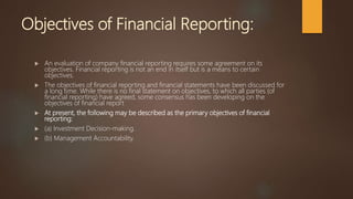 Importance of financial reporting analysis | PPTX