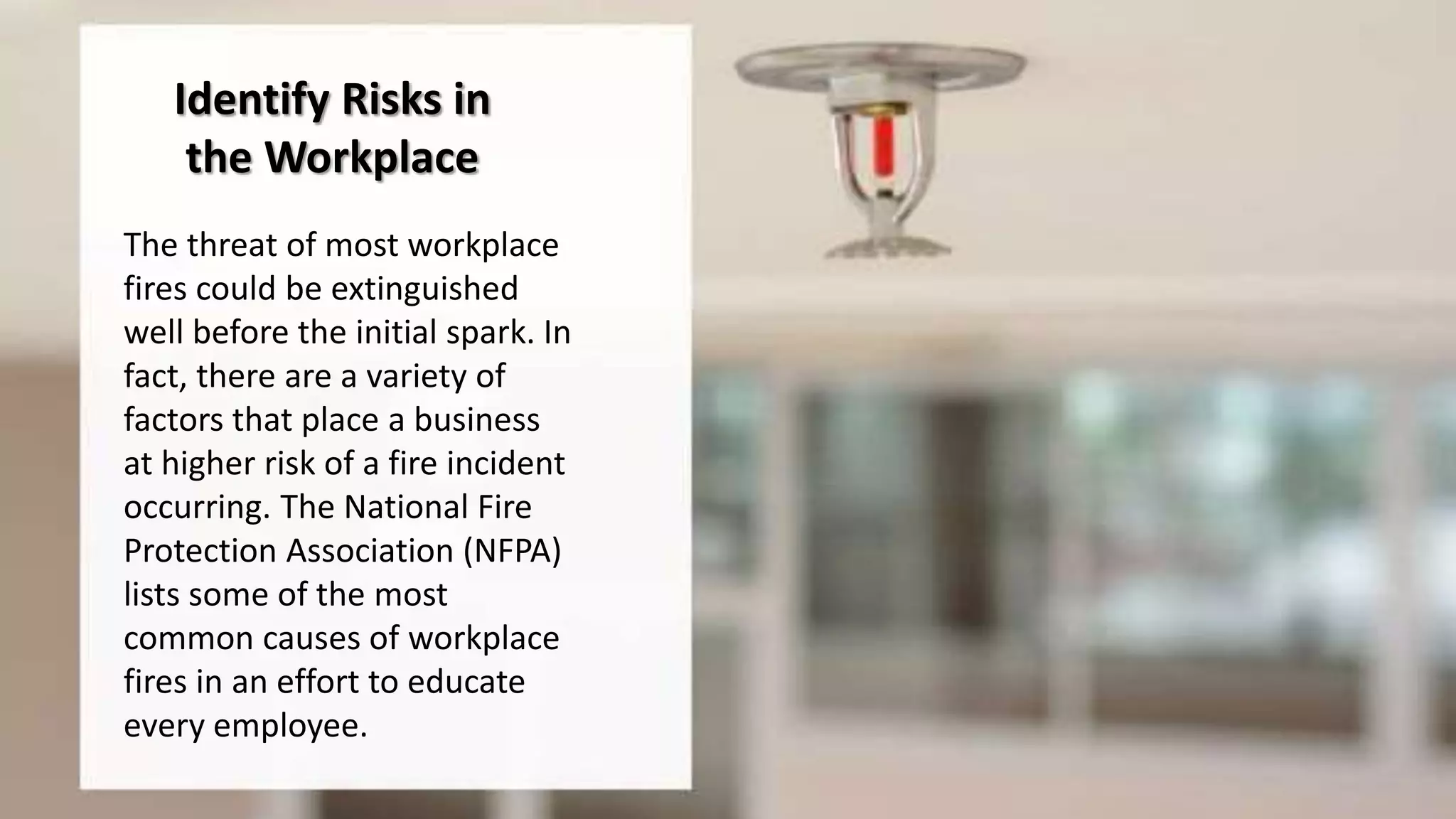 FIRE SAFETY PREVENTION TIPS AT WORKPLACE | PPTX