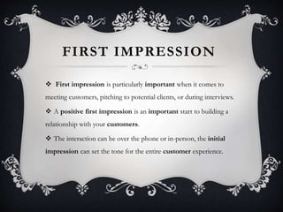 IMPORTANCE OF FIRST IMPRESSION.pptx