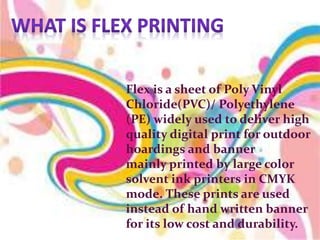 Lets Know About the Importance of flex printing | PPT