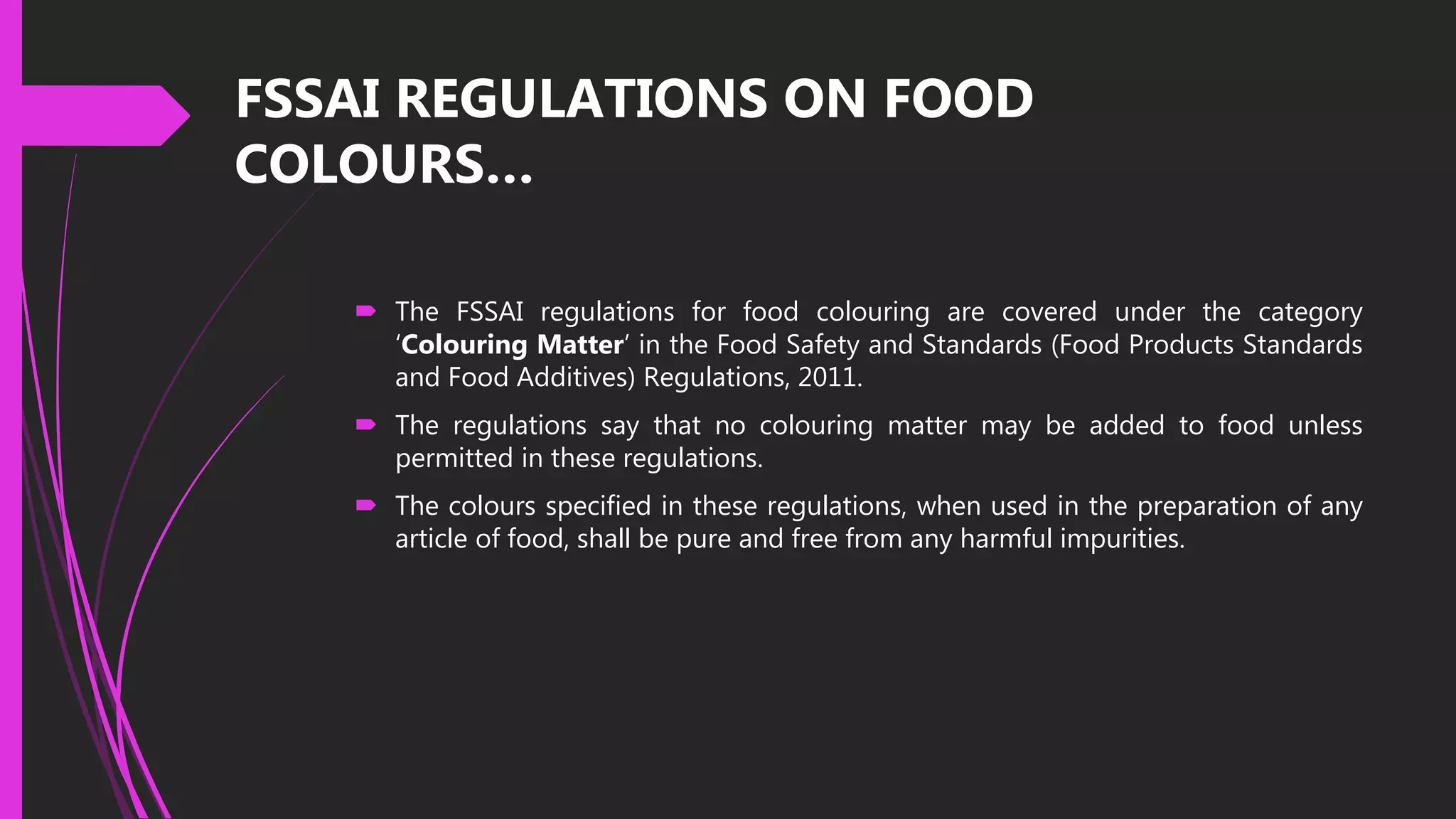 Importance of food colour | PPTX