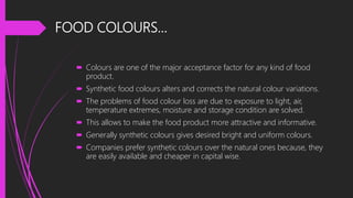 Importance of food colour | PPTX