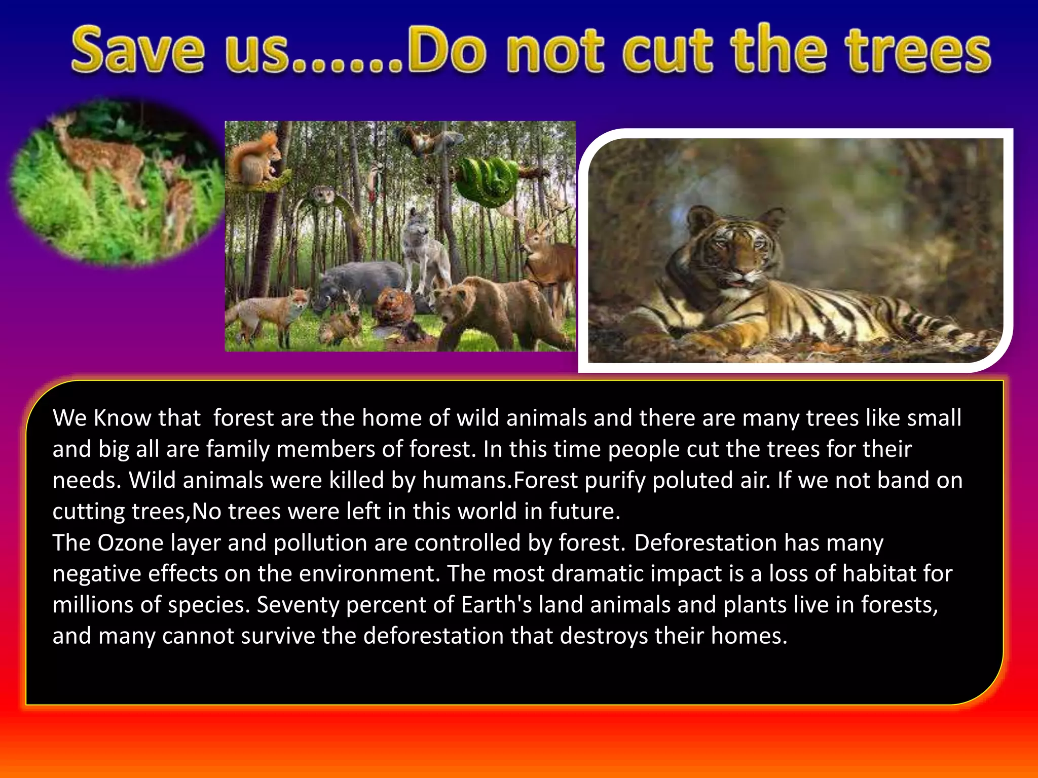 Importance of forest | PPTX