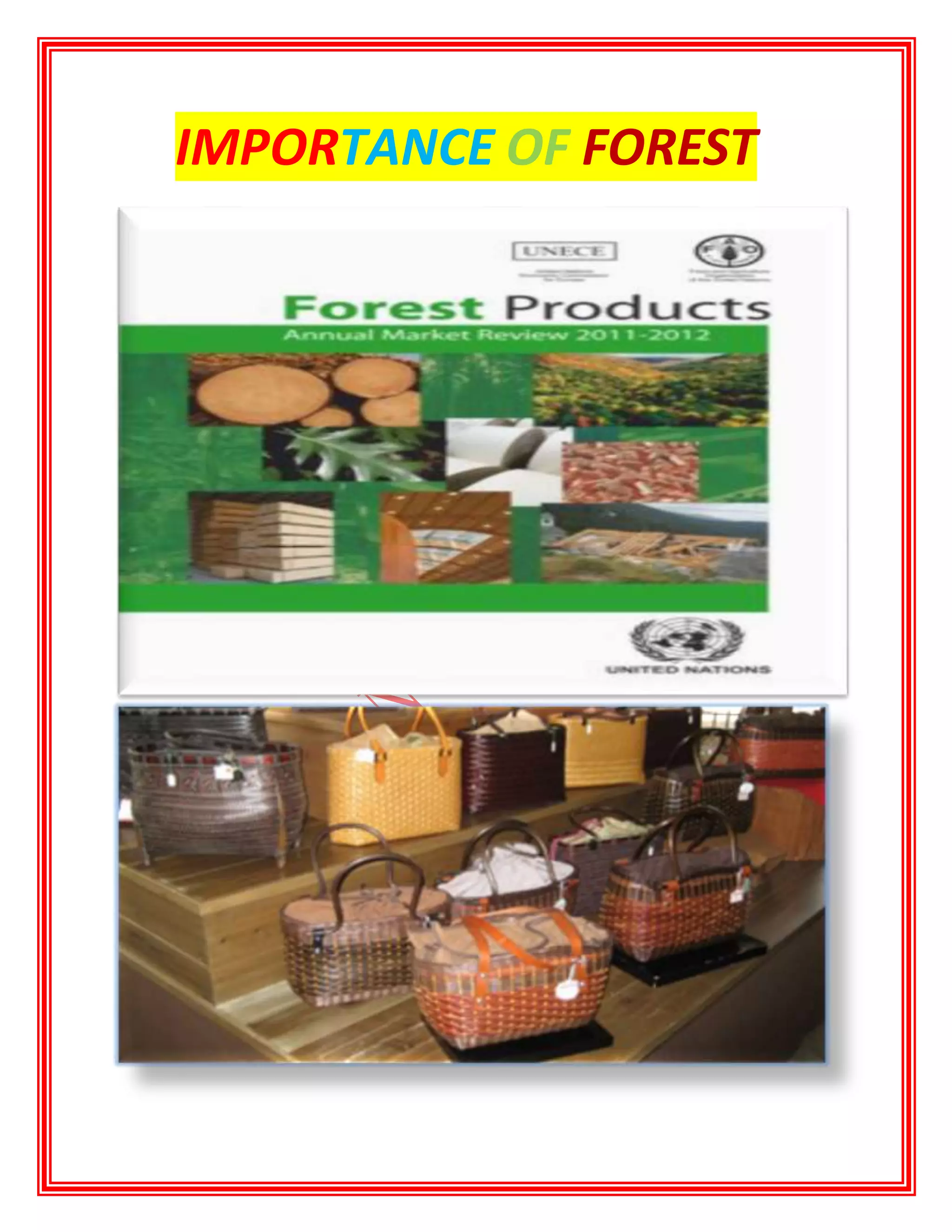 Importance of forest | DOCX