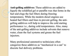 Importance of Fuel Additives | PPTX