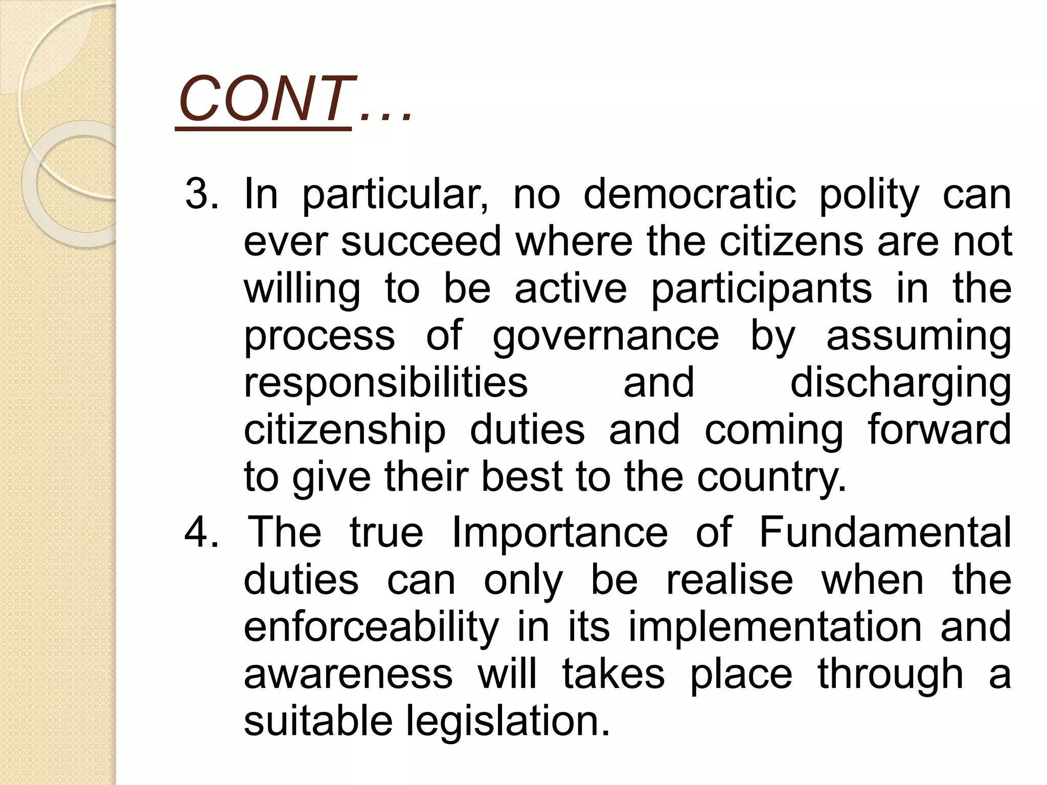 Importance of fundamental duties | PPTX