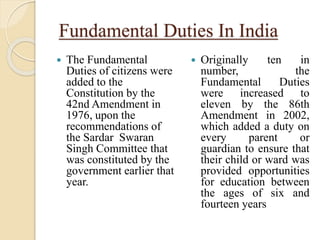 Importance of fundamental duties | PPTX