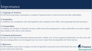 Importance of GAAPs | PPT